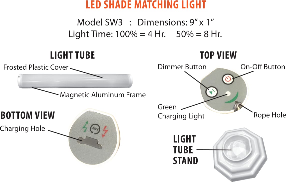 Shade Wand - LED Shade Matching Light - Dental Creations, Ltd.