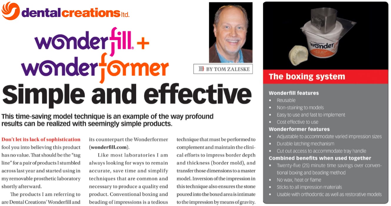 Wonderfill + Wonderformers - Dental Creations, Ltd.