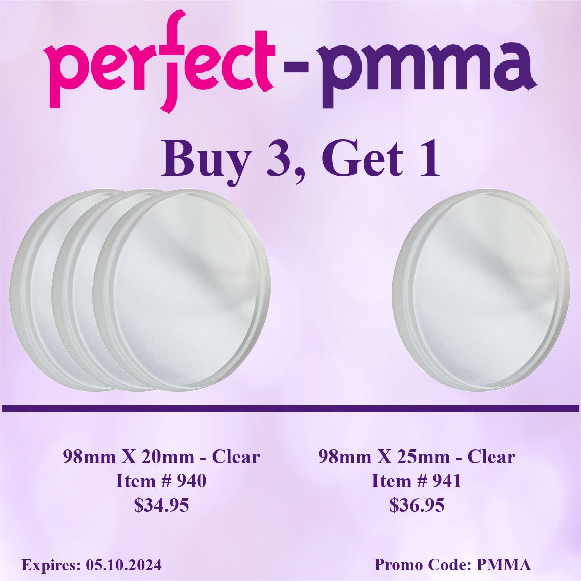 Perfect PMMA Monolayer Disc